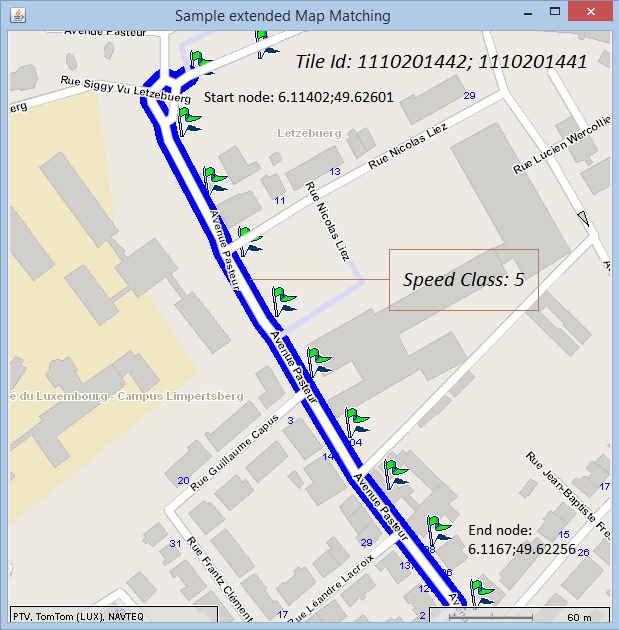 How to illustrate the matched GPS tracks