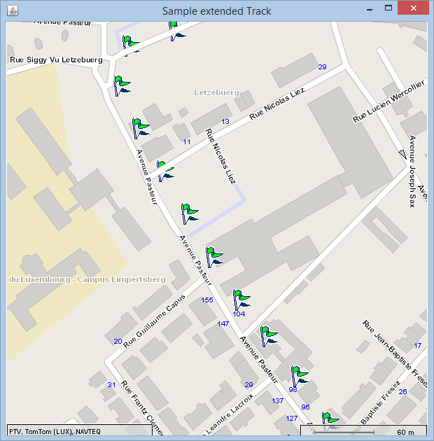 How to illustrate the matched GPS tracks