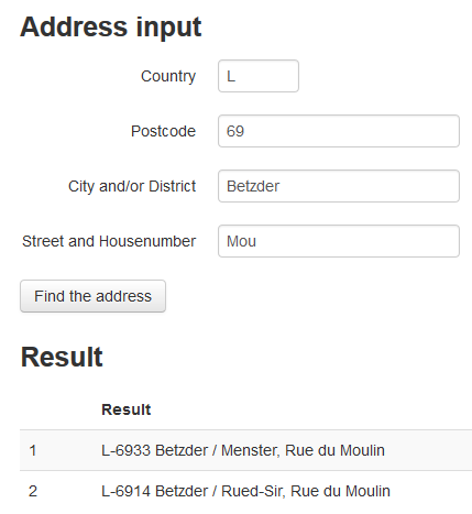 How to Search an Address